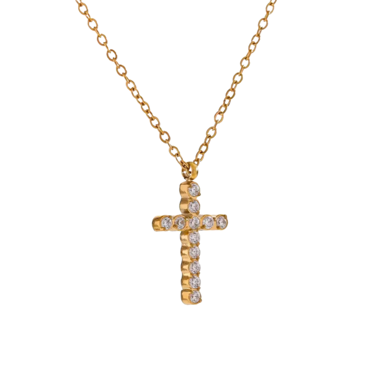 OGRLICA CROSS CIRCON GOLDEN – Golden Swan